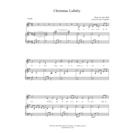 Christmas Lullaby (vocal solo) - Anne Britt Music